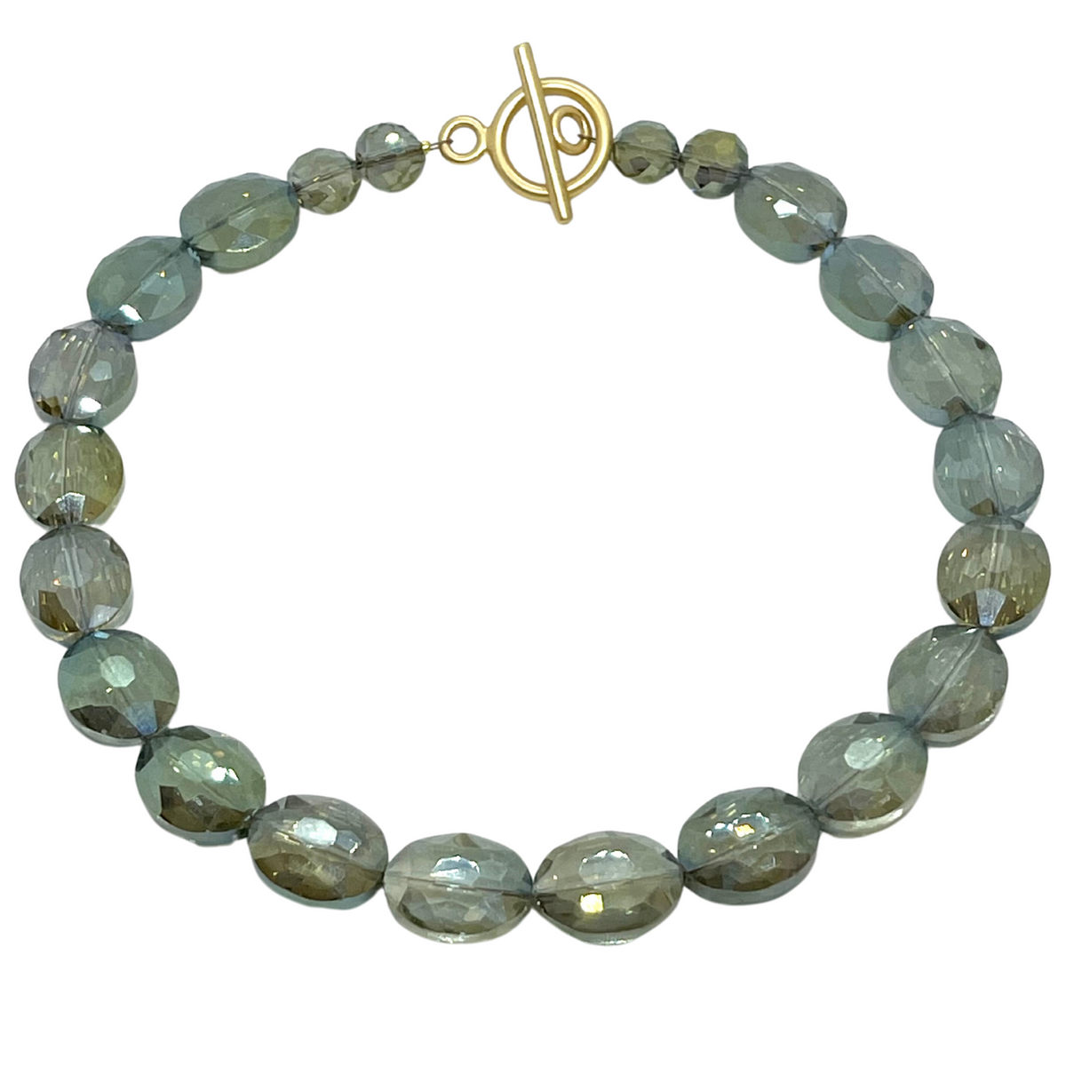 Olive Crystal Necklace – Deborah Grivas